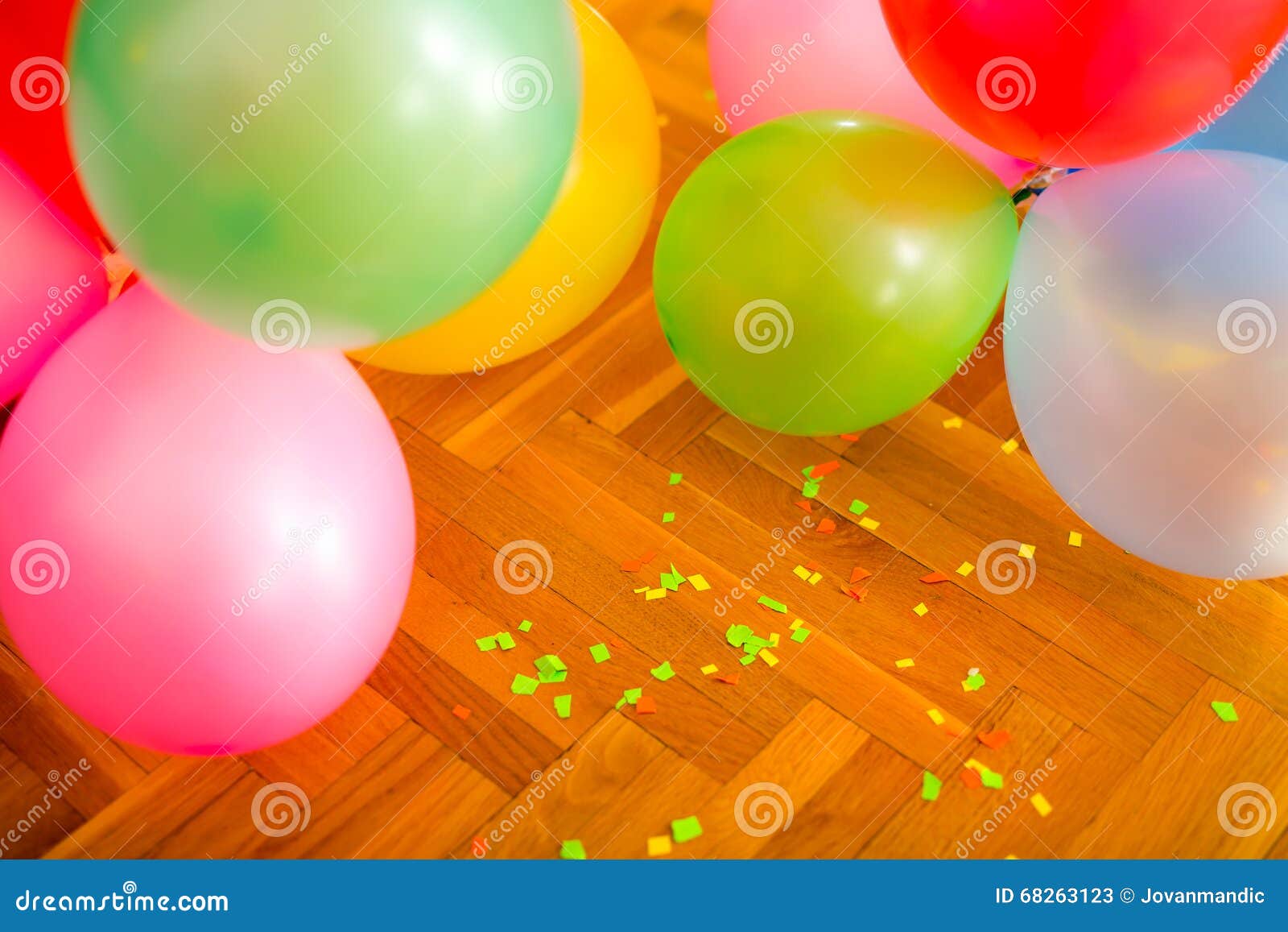 A Lot of Balloons on the Floor Stock Image - Image of festive, ballon ...