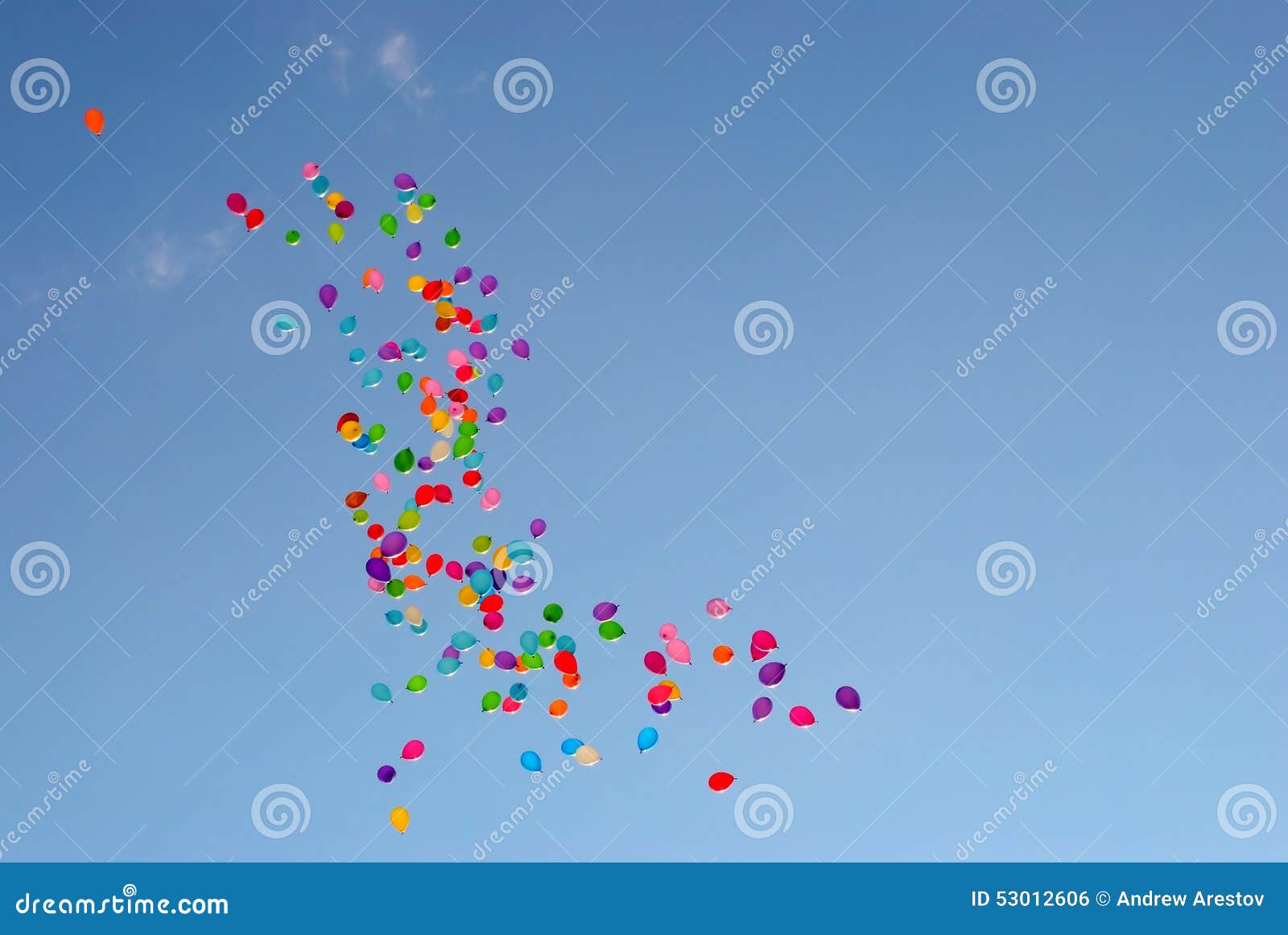 A Lot of Balloons in the Sky Stock Photo - Image of celebration ...