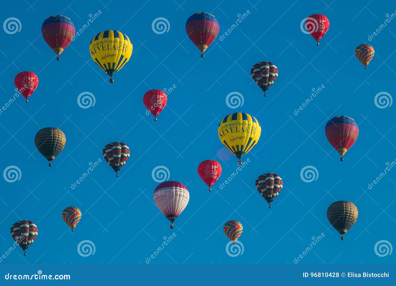 A Lot of Balloons Start they Flight in the Blue Sky Editorial Stock ...