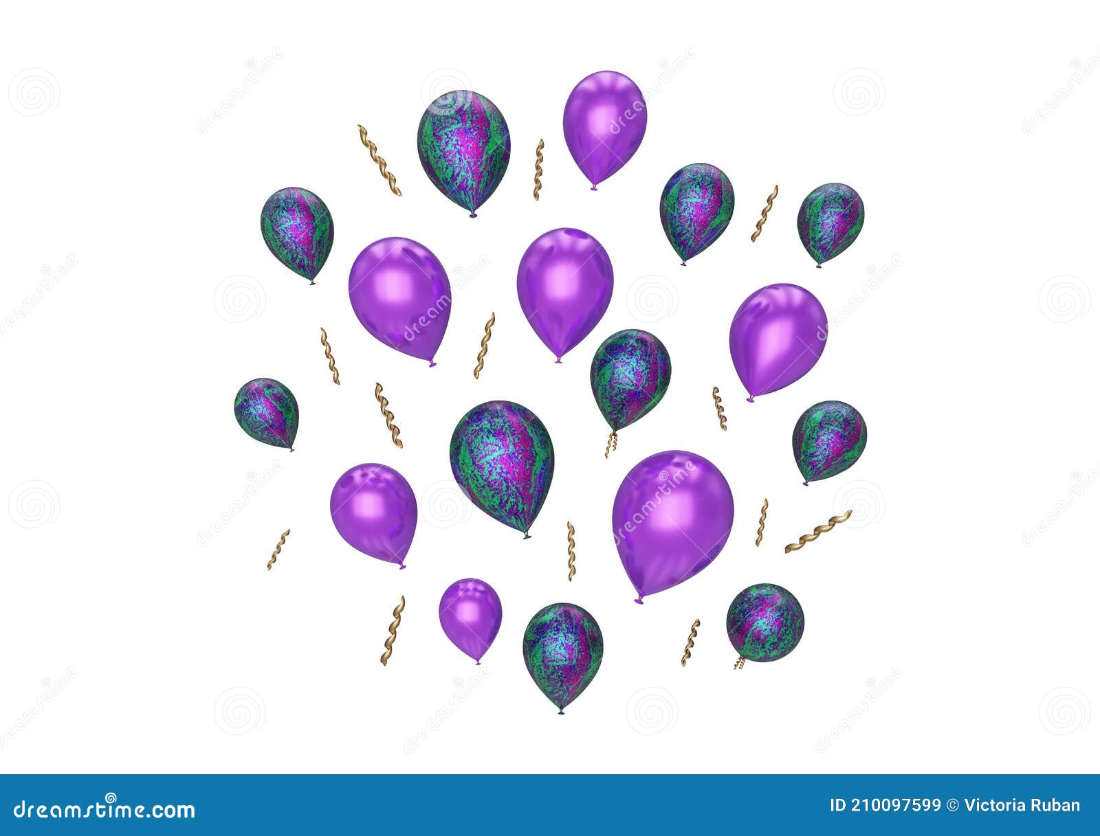 A Lot of Beautiful Light Violet Balloons Flying Stock Image ...
