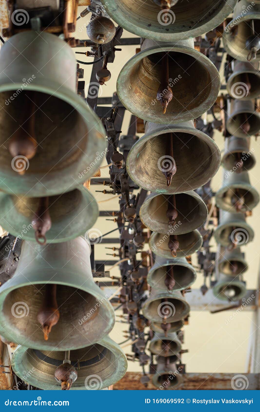 A lot of bells stock photo. Image of landmark, closeup - 169069592