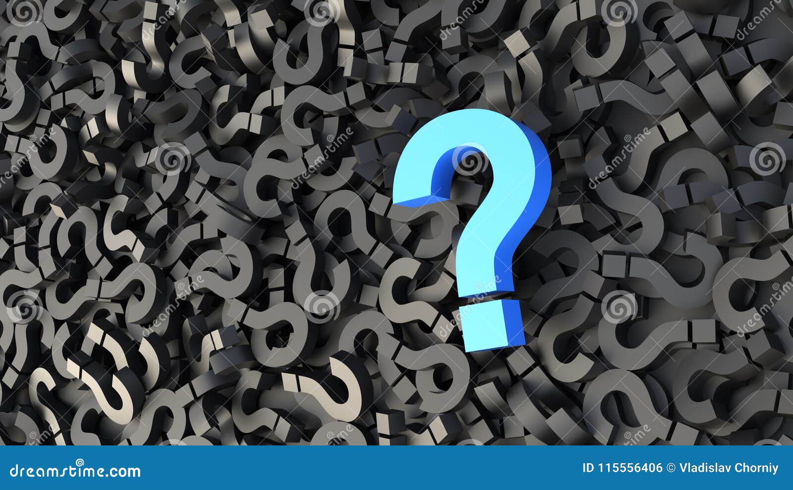 Black and Blue Question Marks Stock Illustration - Illustration of ...