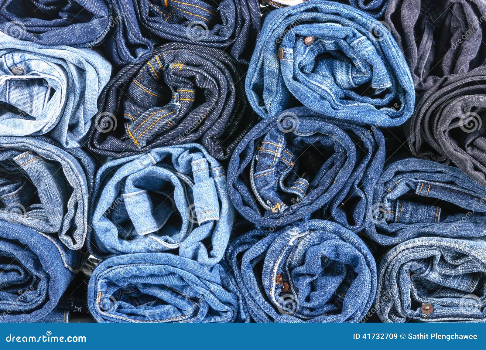 Lot of blue jeans stock image. Image of cloth, garment - 41732709