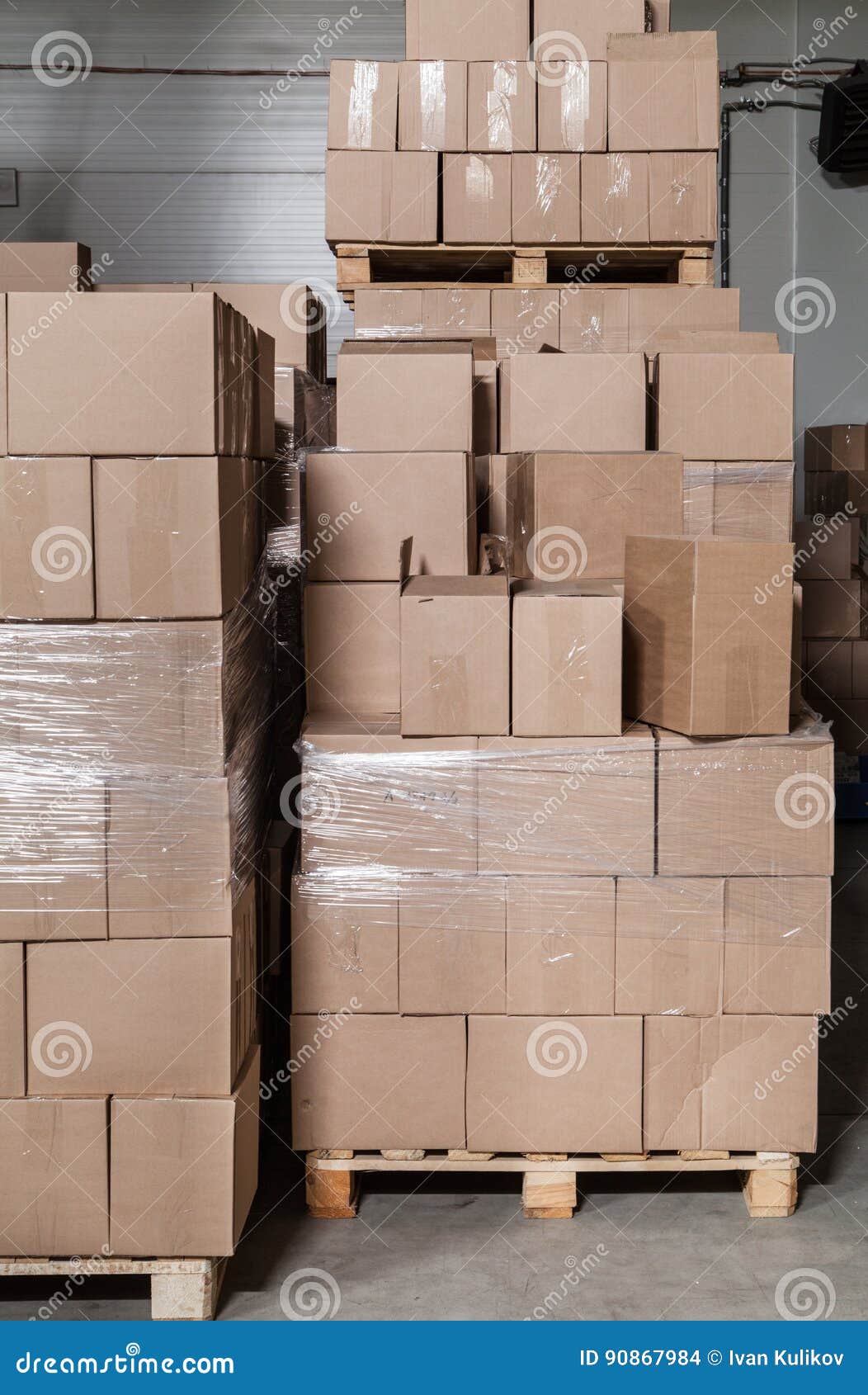 A lot of boxes stock photo. Image of carton, business - 90867984