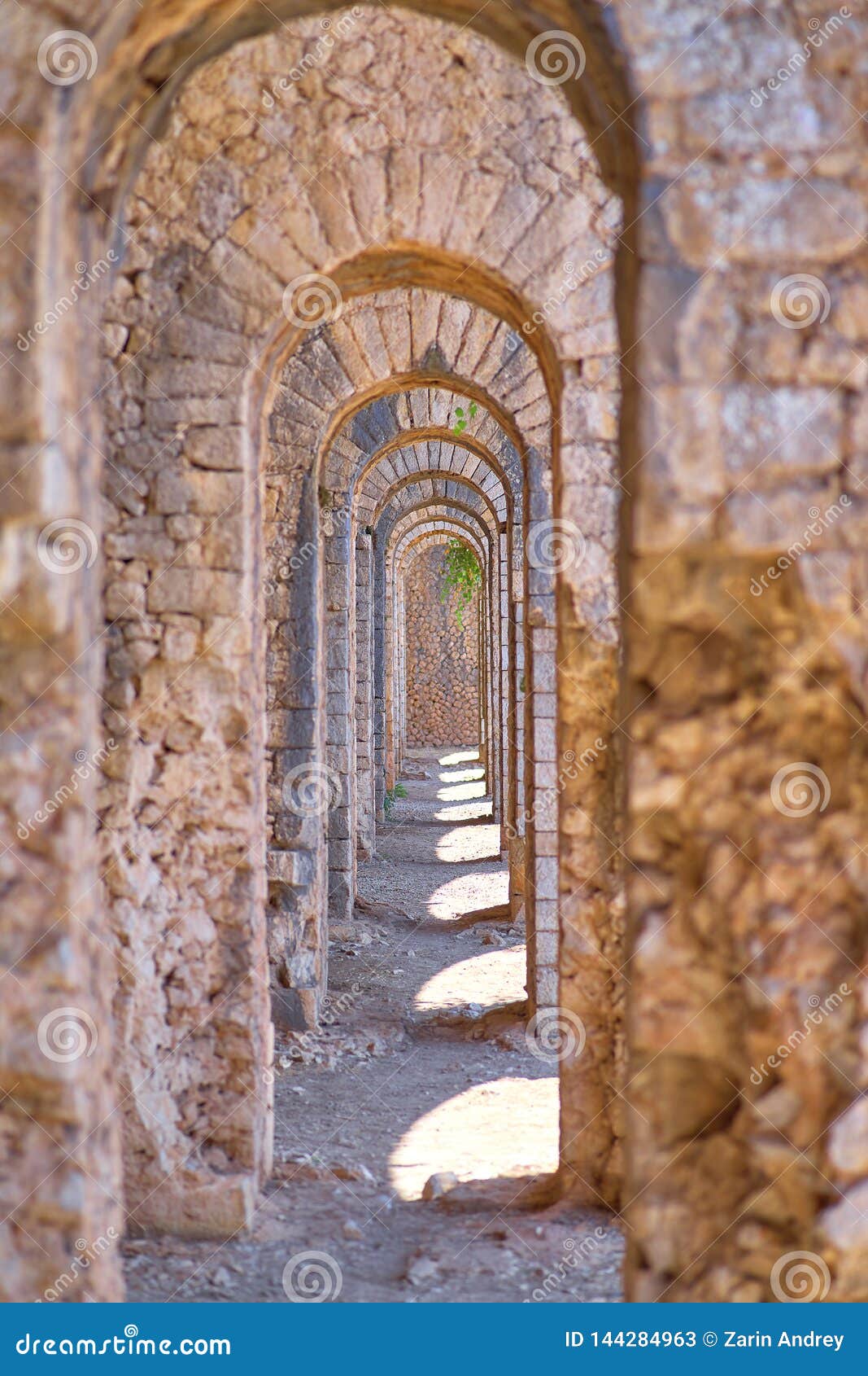 Lot of Camp Arches Standing in a Row in Each Other Stock Image - Image ...