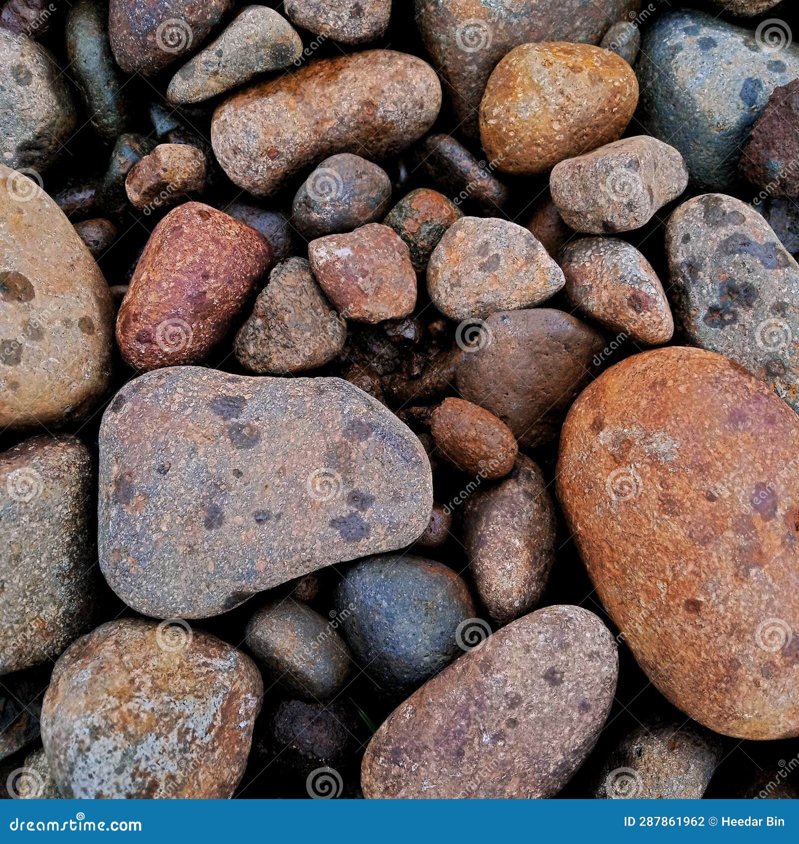A Lot of Colorful River Stone Stock Photo - Image of colorful, dark ...