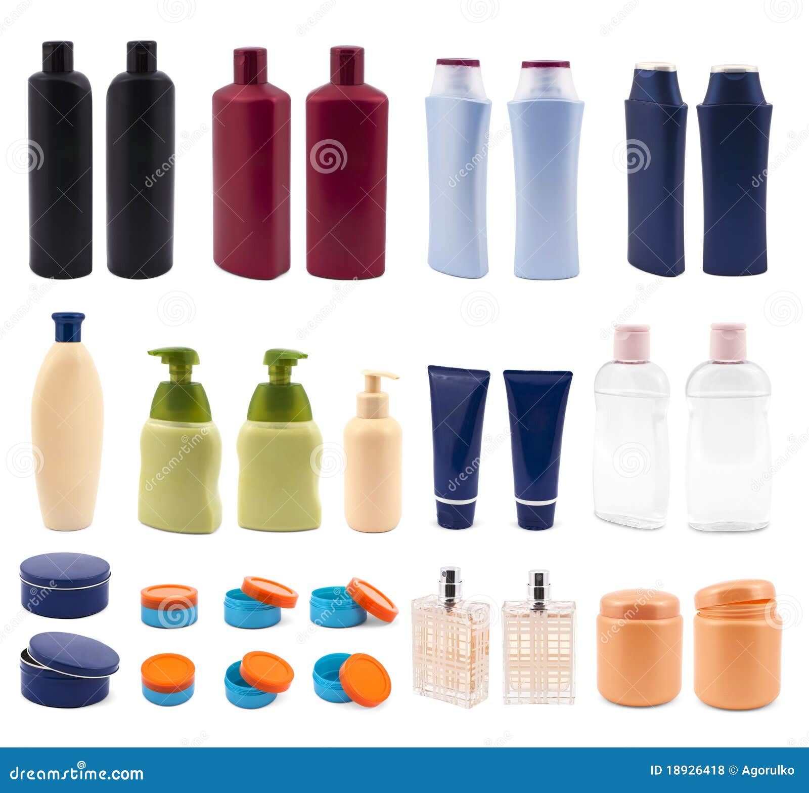 A lot of cosmetics stock photo. Image of clipping, black - 18926418