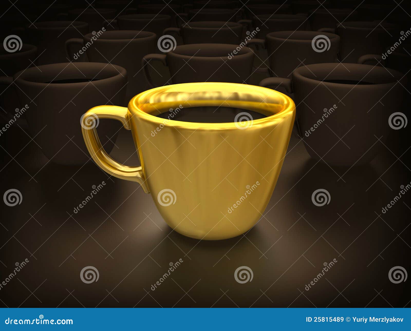 It is a Lot of Cups of Coffee Stock Illustration - Illustration of ...