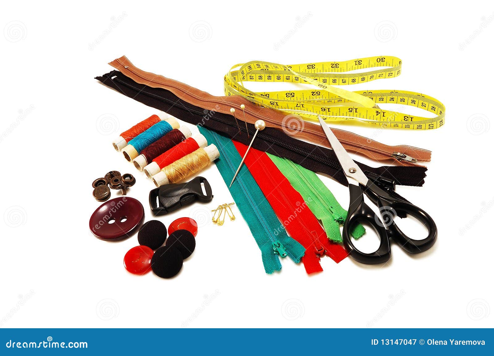 Lot D'accessoires Pour La Couture Image stock - Image du couturière ...