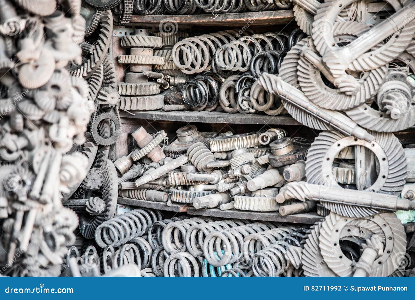 A Lot of Different Auto Spare Parts. Stock Photo - Image of metal ...