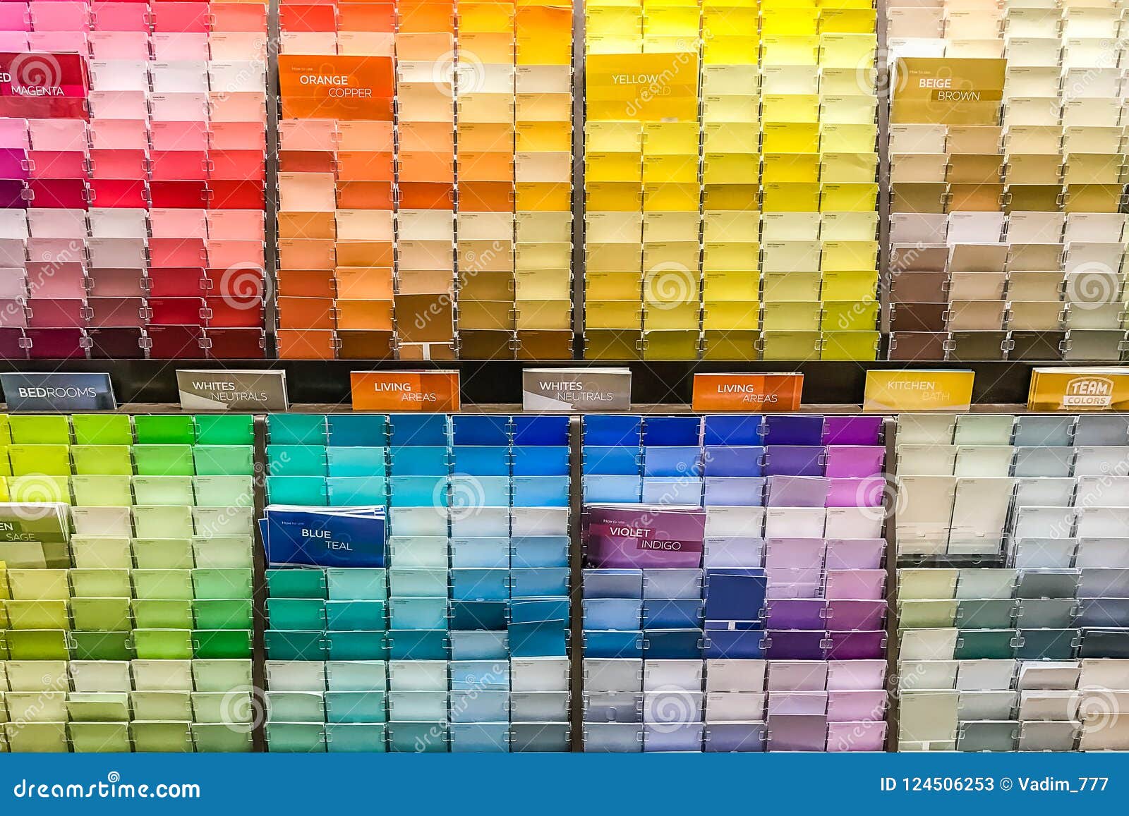 A Lot of Different Colored Cards US. Stock Image - Image of palette ...