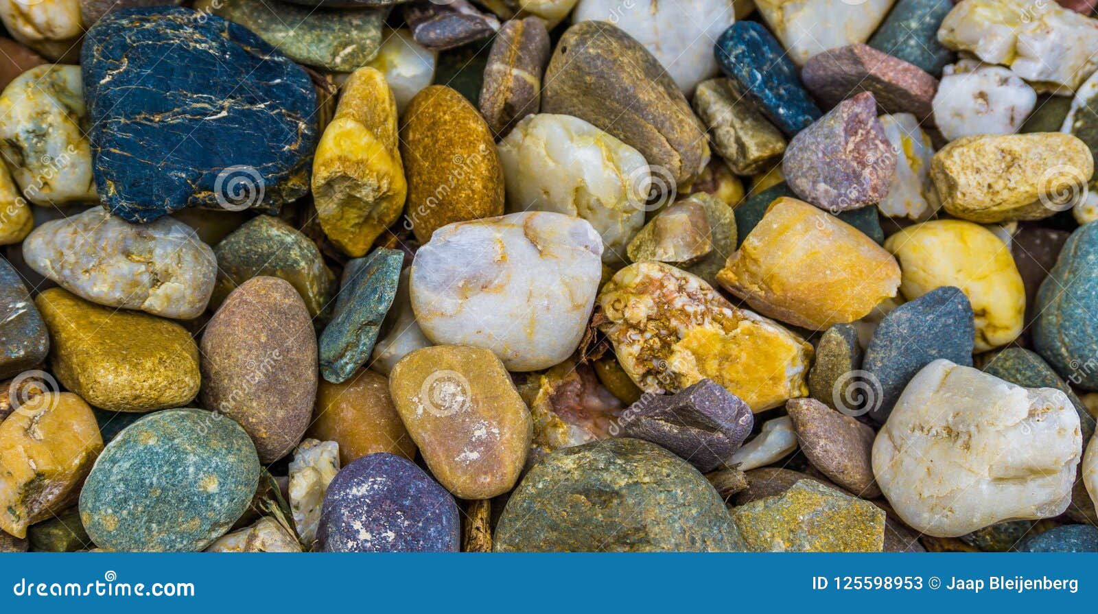 Different Colored Pebble Stones Macro Close Up Background Texture Stock ...