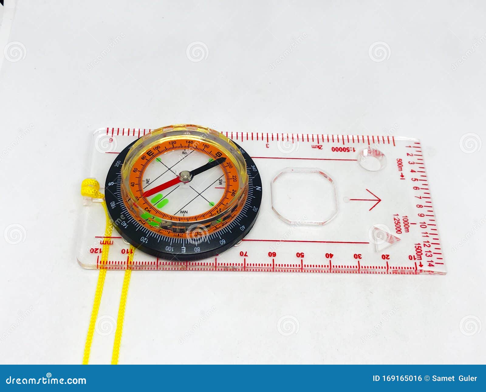 Compass Assortment and White Background Stock Photo - Image of ...