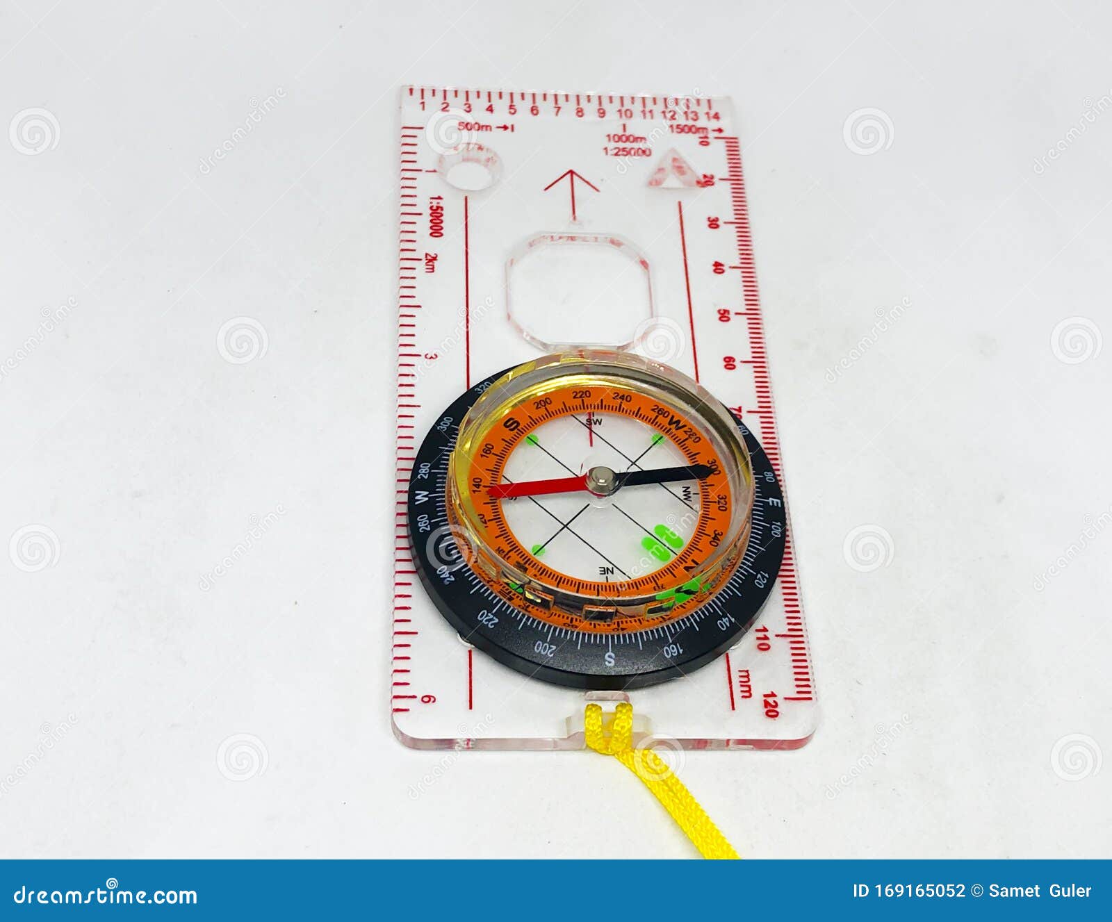 Compass Assortment and White Background Stock Photo - Image of ...