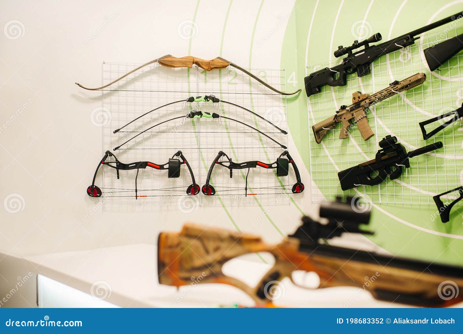 A Lot of Different Weapons for Shooting in the Dash.Air Guns for ...