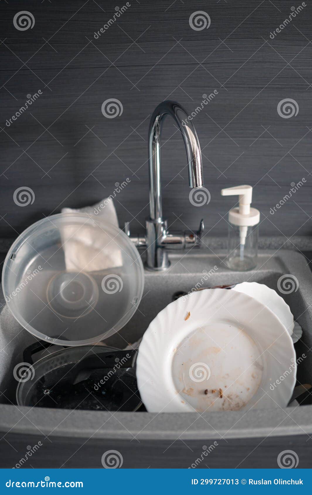 Dirty Utensil on the Kitchen Stock Image - Image of washer, untidy ...