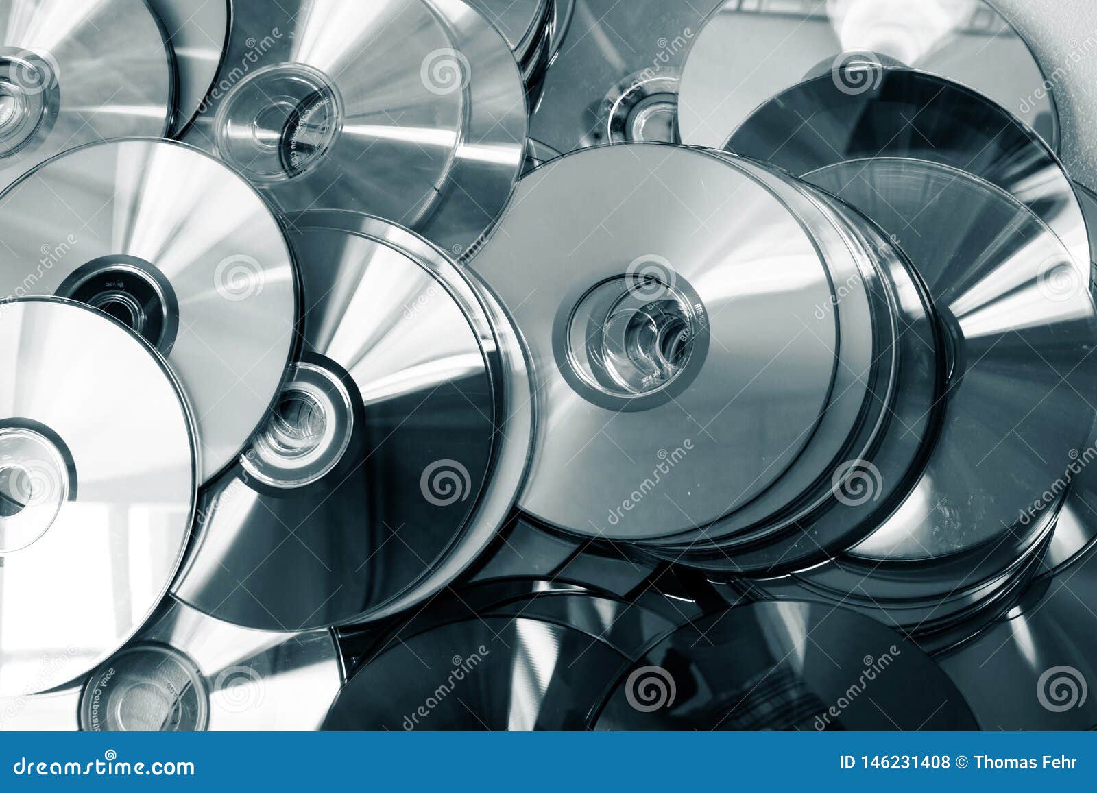 A Lot of DVDs with Different Colors Stock Photo - Image of color, music ...