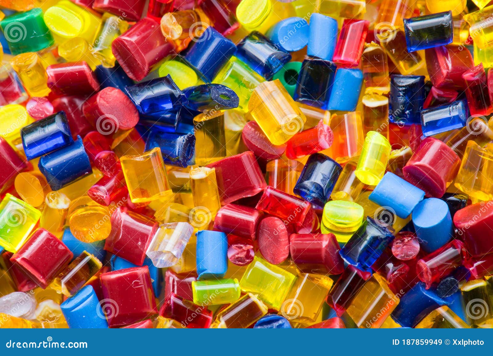 Lot of dyed polymer resins stock image. Image of mass - 187859949