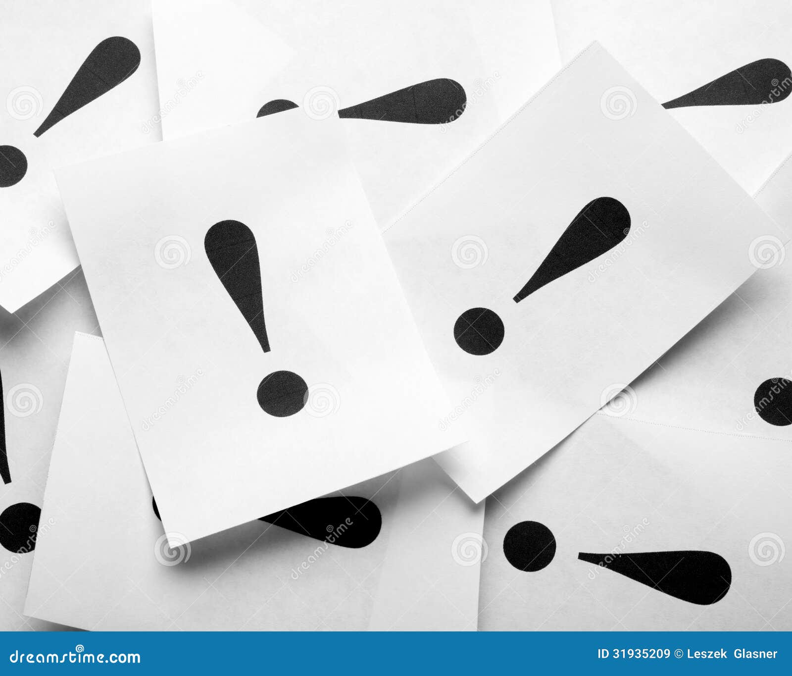 Lot of Exclamation Marks, Background Stock Illustration - Illustration ...