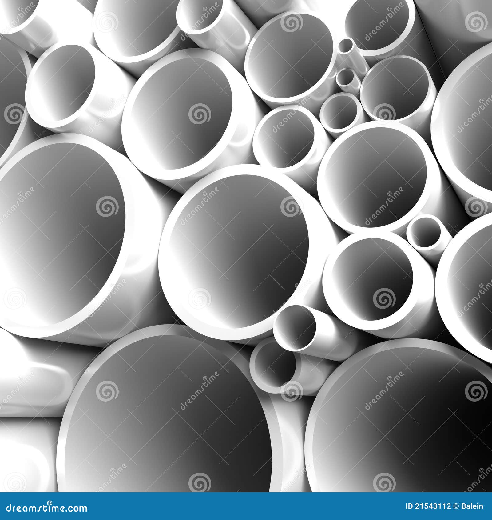 Lot of folded steel pipes stock illustration. Illustration of pipes ...