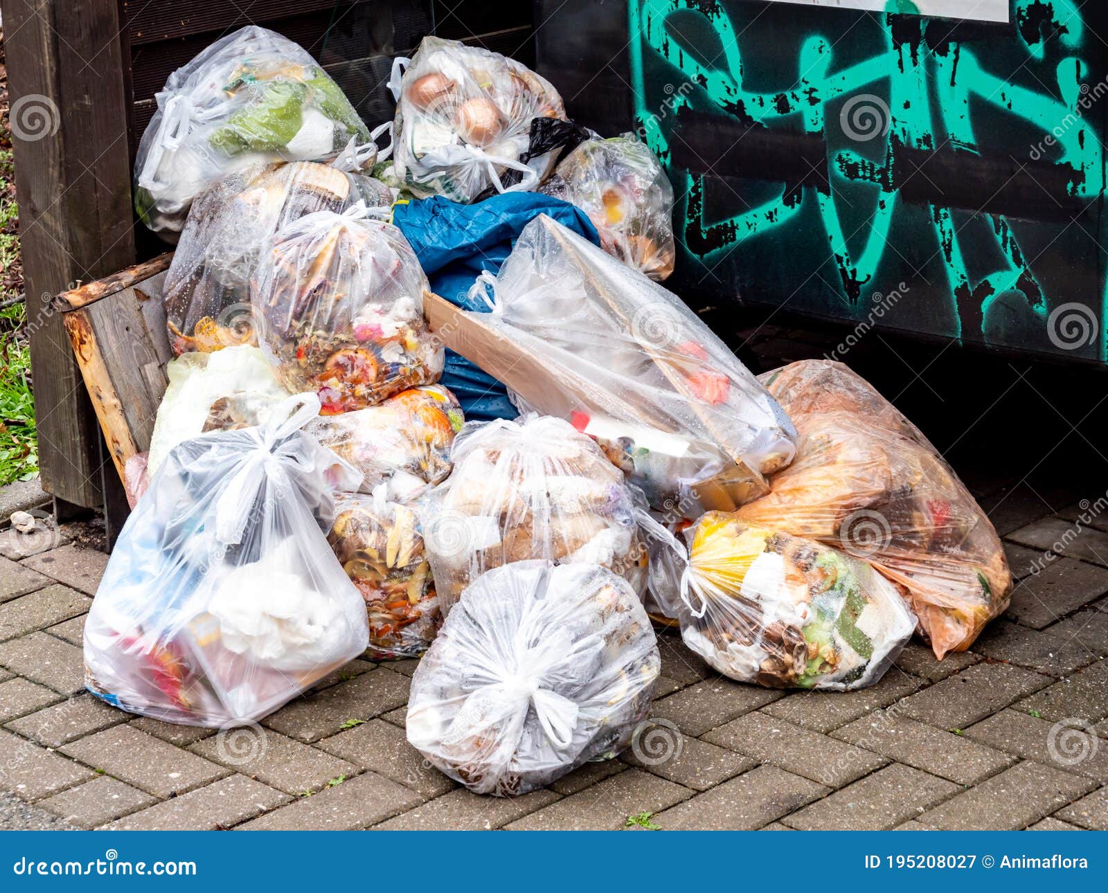 A Lot of Garbage Bags in a Heap Stock Image - Image of plastic, organic ...