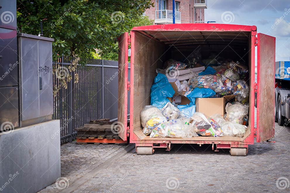 A Lot of Garbage is Transported in a Large Container Editorial Image ...