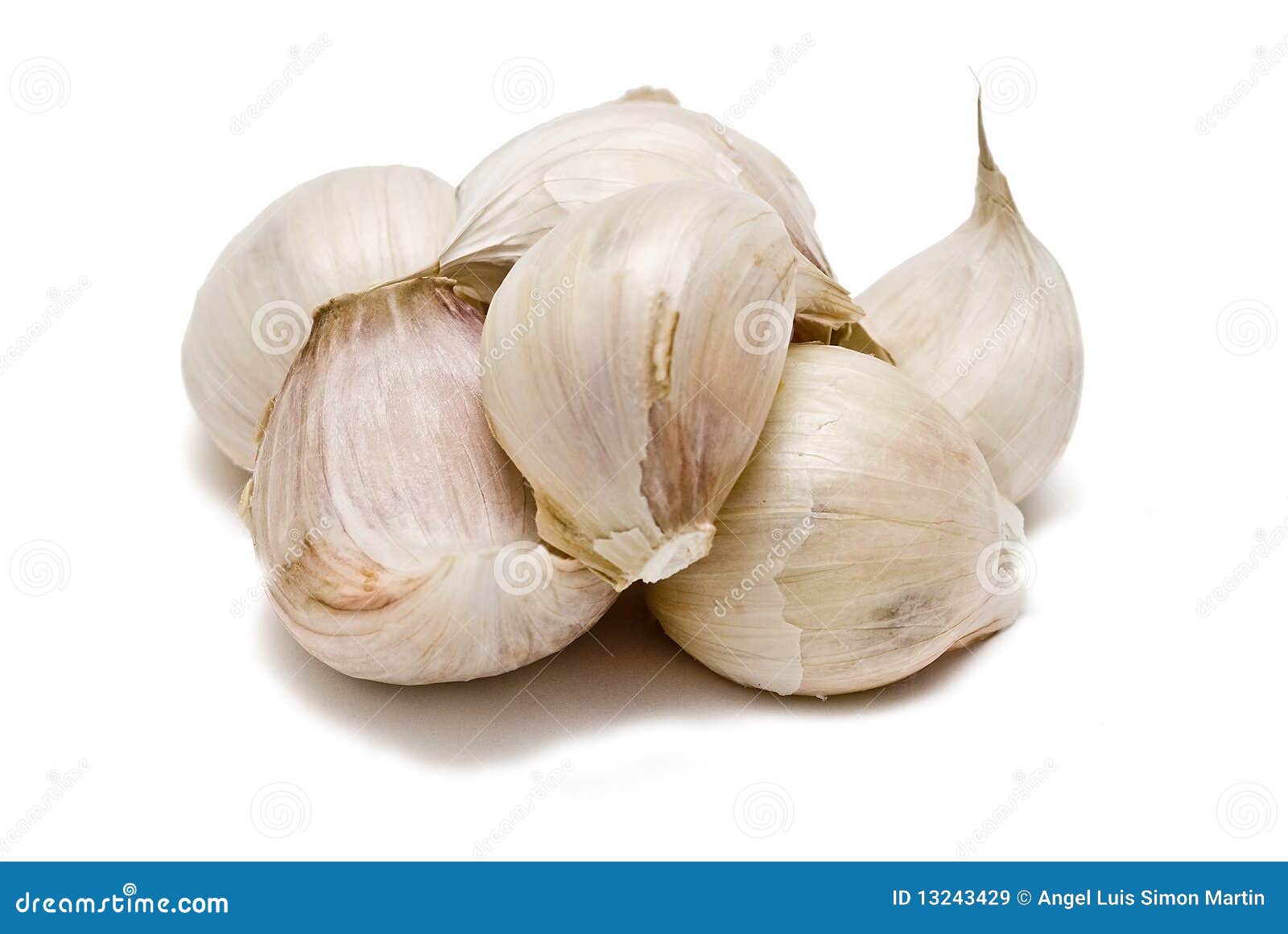 A lot of garlic. stock image. Image of catering, diet - 13243429