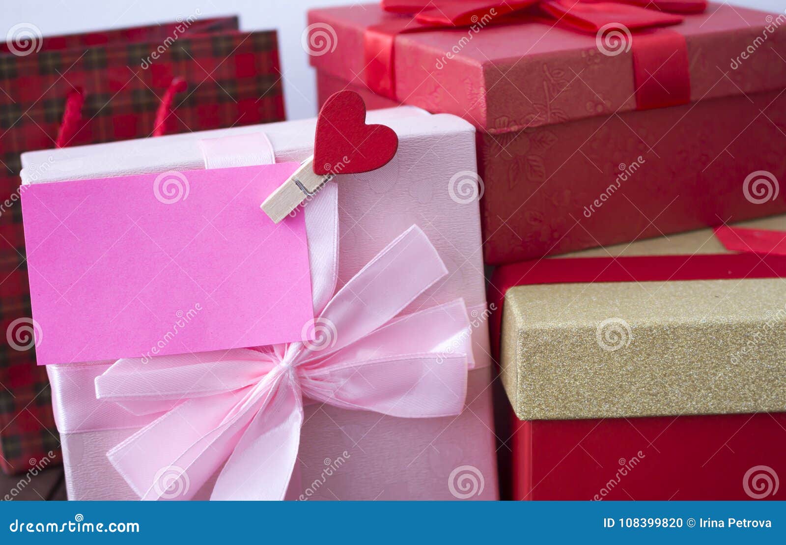 A lot of gift packages stock photo. Image of generous - 108399820