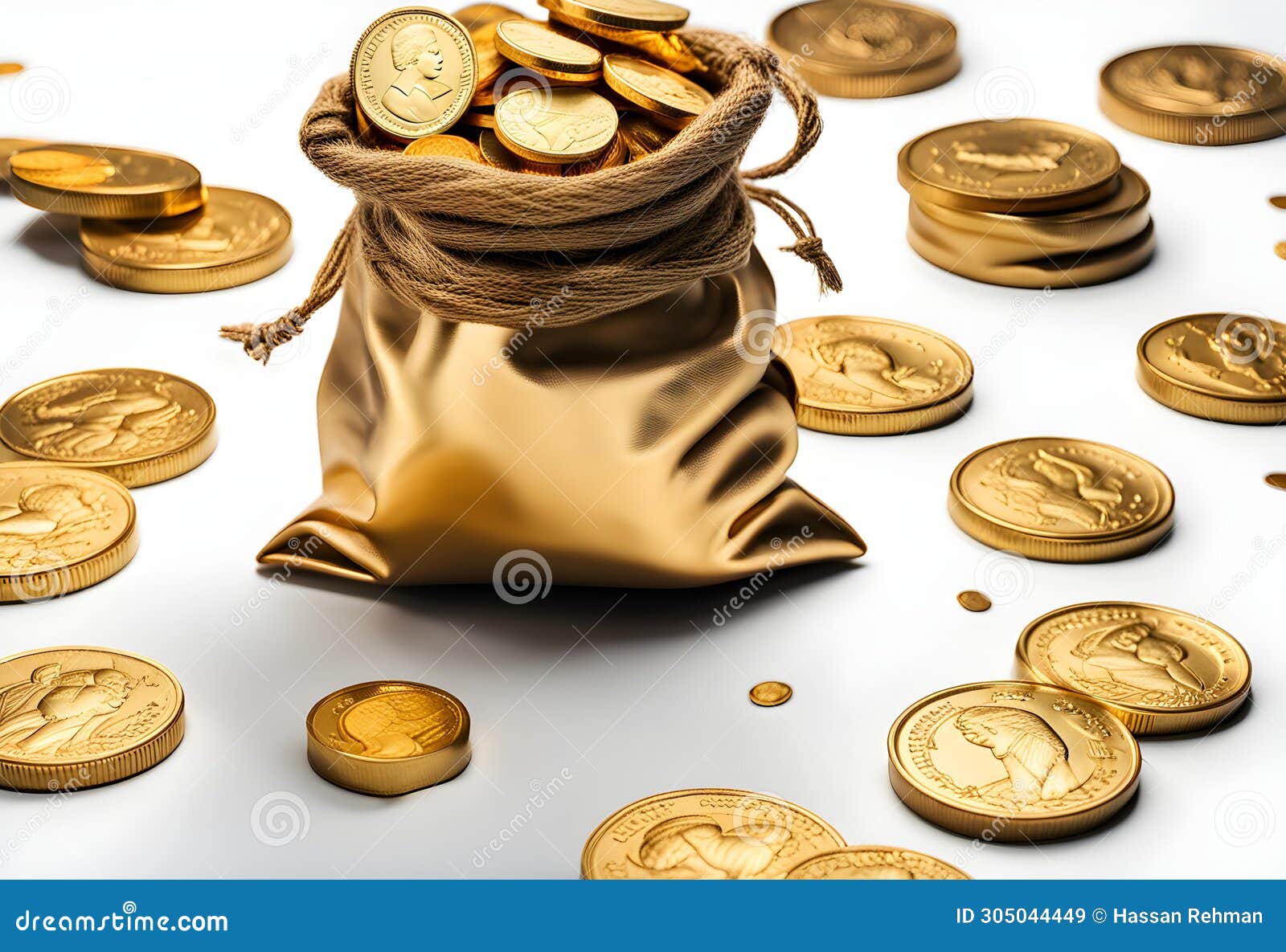 A Lot of Gold Coins are Stacked Stock Illustration - Illustration of ...
