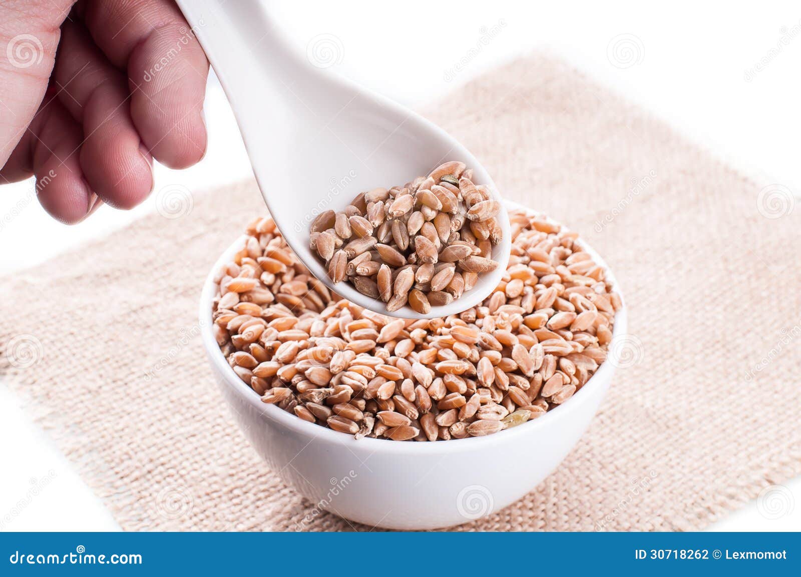 A lot of grain in a vessel stock photo. Image of food - 30718262