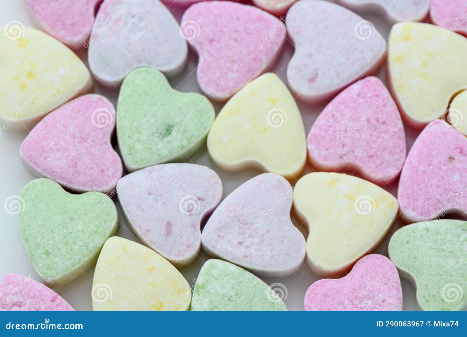 A Lot of Heart-shaped Candies As a Background, Studio Shooting 2 Stock ...