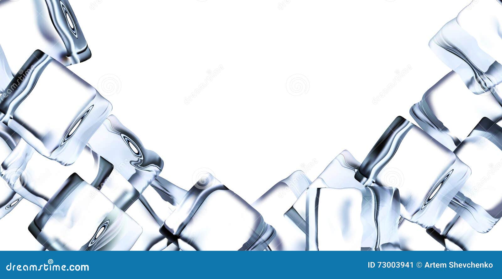 Lot of ice blocks. stock vector. Illustration of objects - 73003941