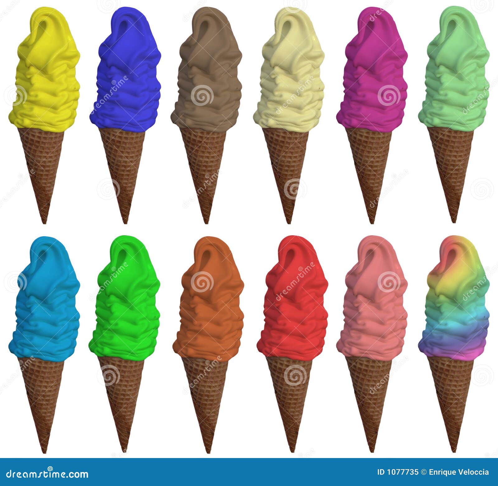 A lot Ice Cream 2 stock image. Image of magenta, melt - 1077735