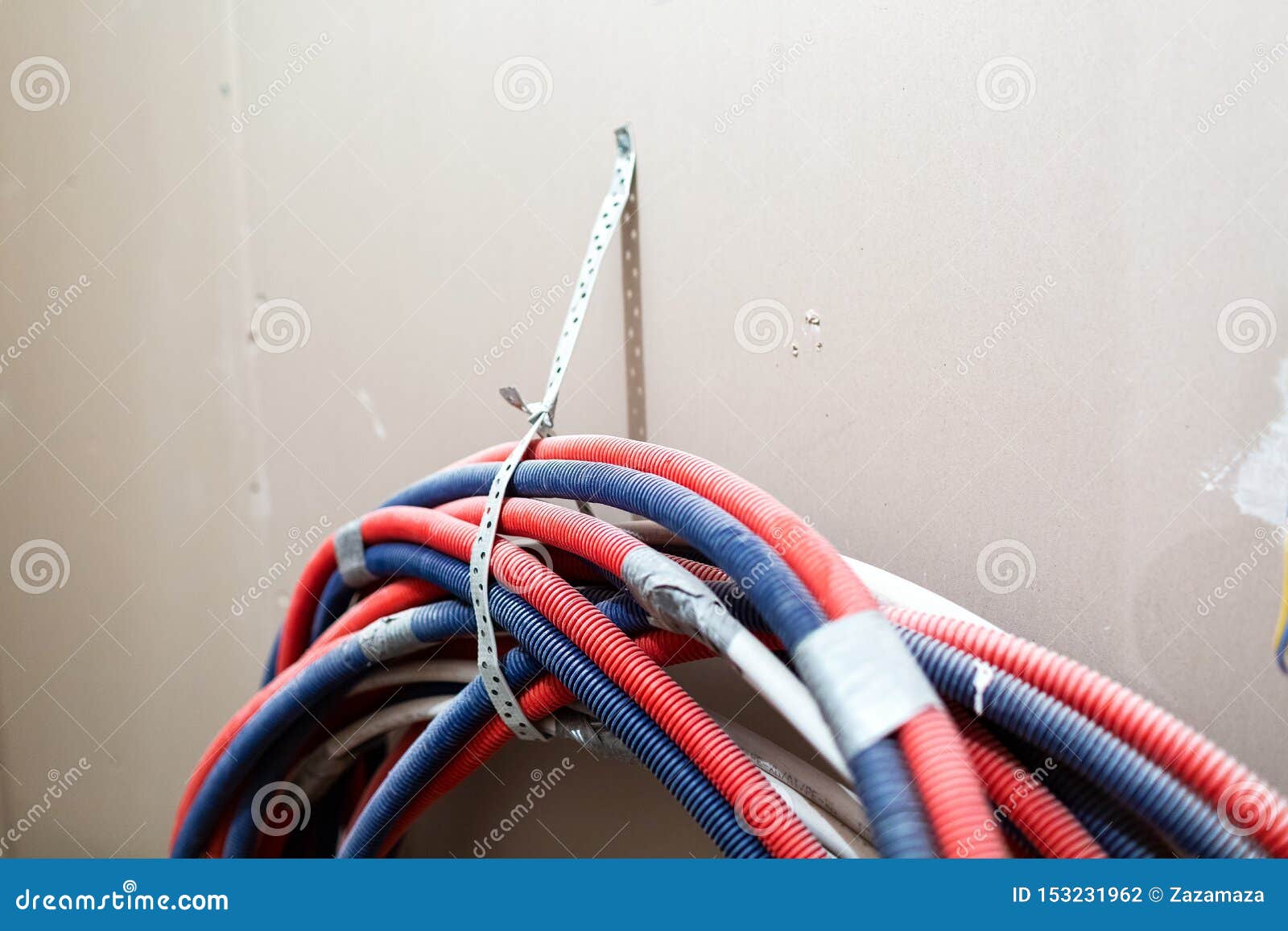 A Lot of Internet, Ethernet UTP Cables and Electrical Cables without ...