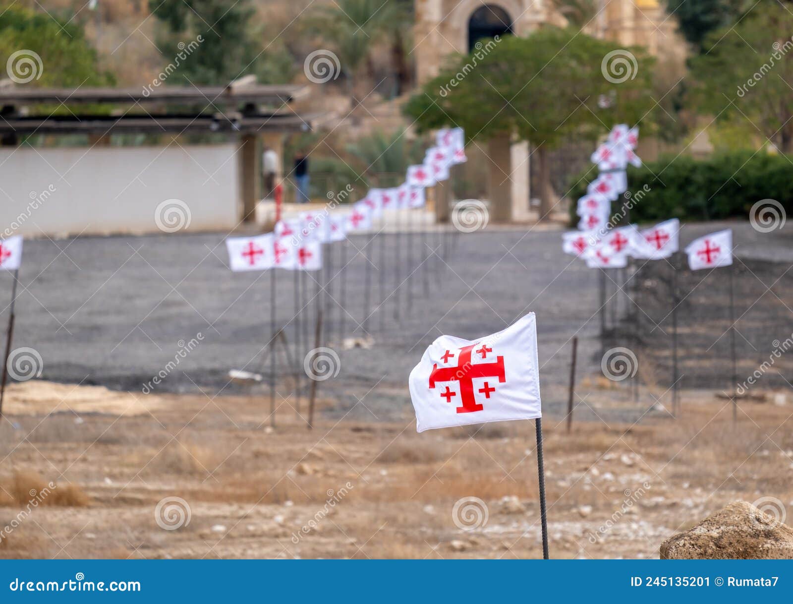 A Lot of the Jerusalem Cross Also Known As `five-fold Cross`, or `cross ...