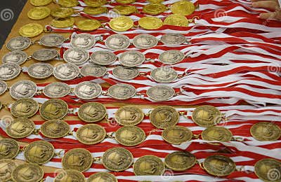 A lot of medals stock image. Image of competition, bunch - 4817047