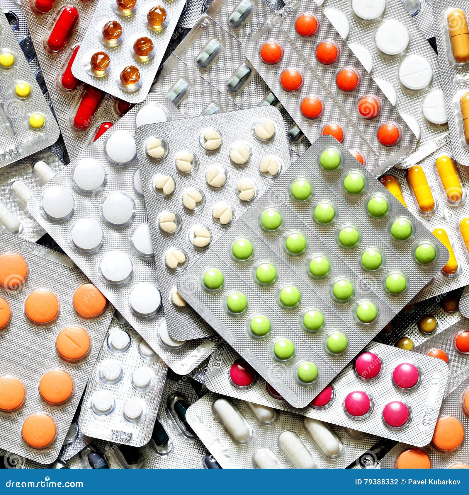 A Lot of Medicine Pills in Packs Stock Photo - Image of objects ...