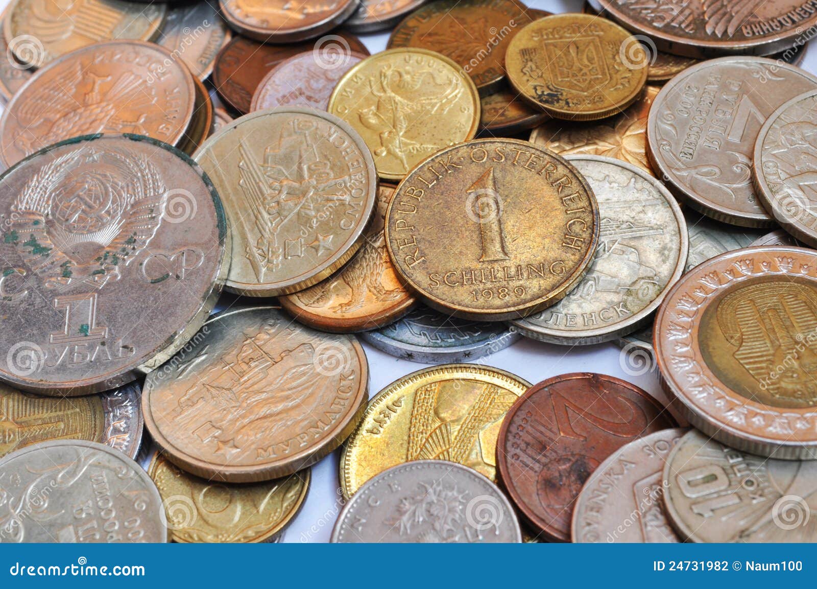 A lot of old coins stock photo. Image of cash, disorder - 24731982