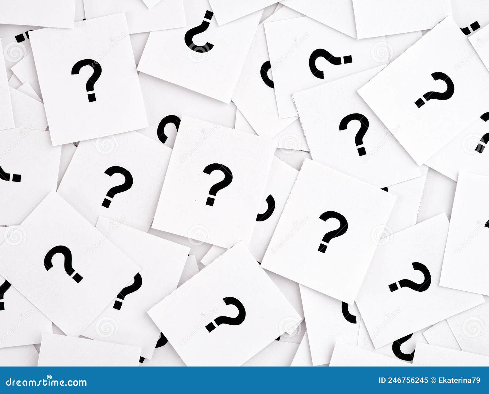 A Lot of Paper Notes with Question Marks Stock Image - Image of asking ...