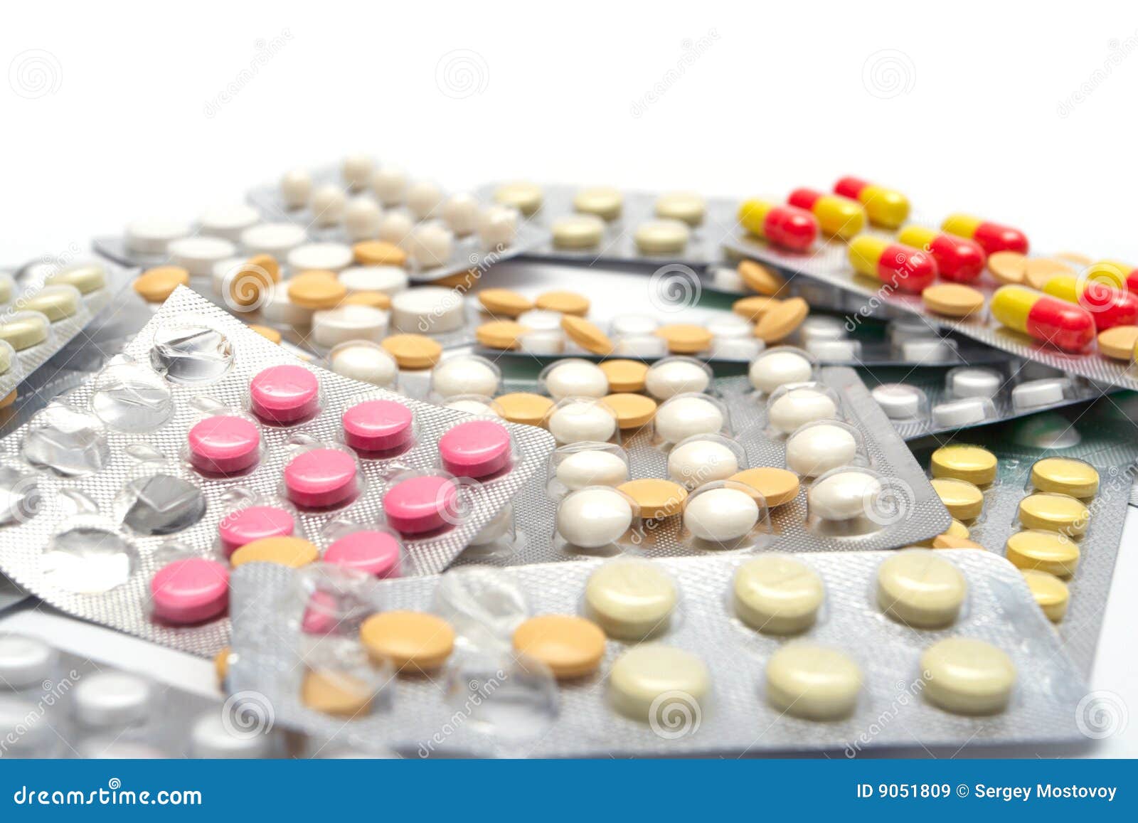 Lot of Pills at the Packages Stock Image - Image of medical, scattered ...
