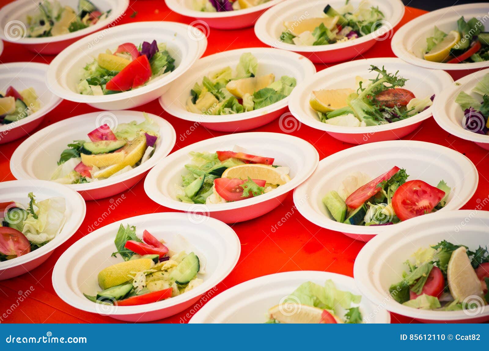 Lot of plates stock photo. Image of cuisine, light, lunch - 85612110