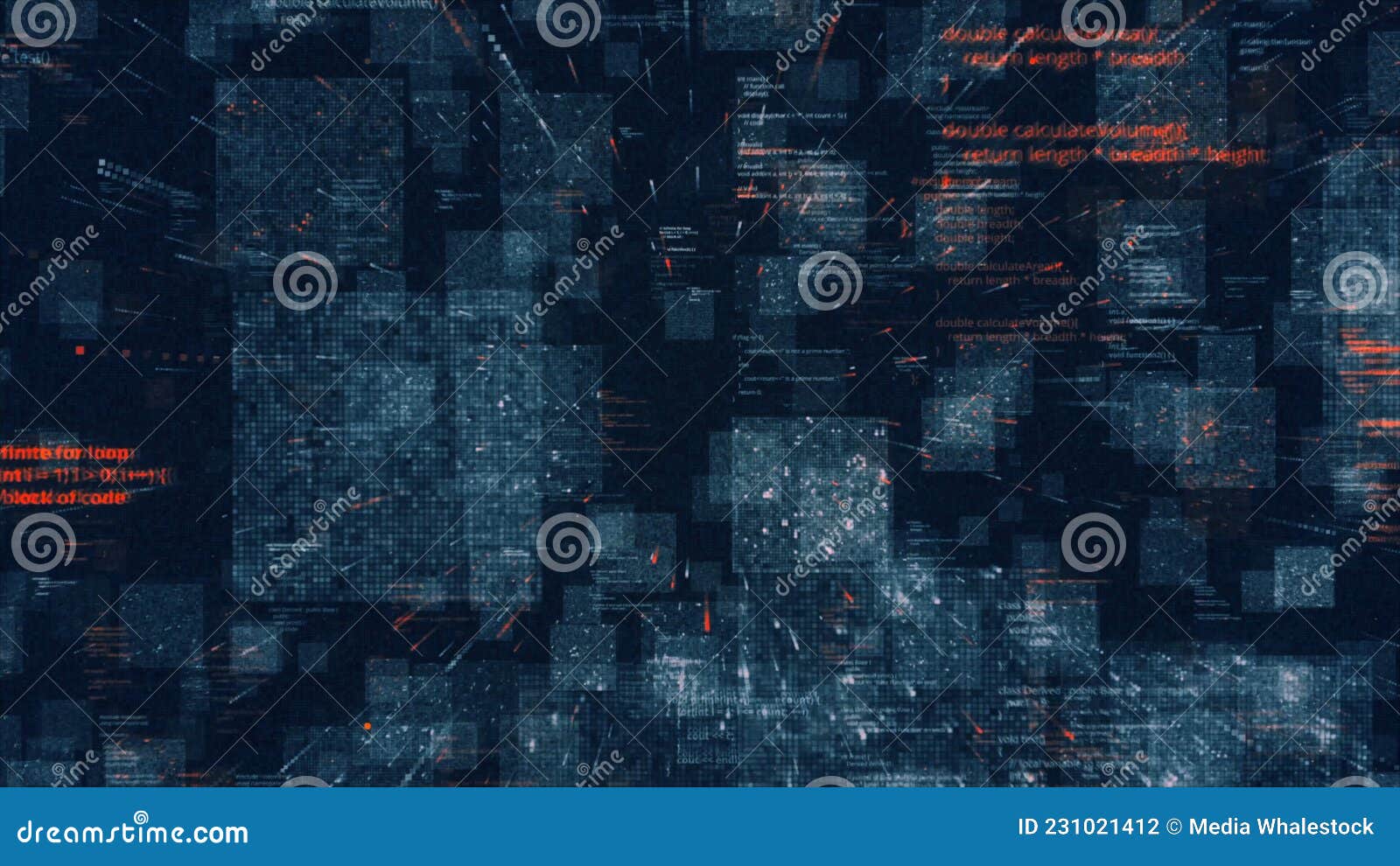 Lot Of Program Codes In Cyberspace Animation Immersion In Programming And Source Keys For Data