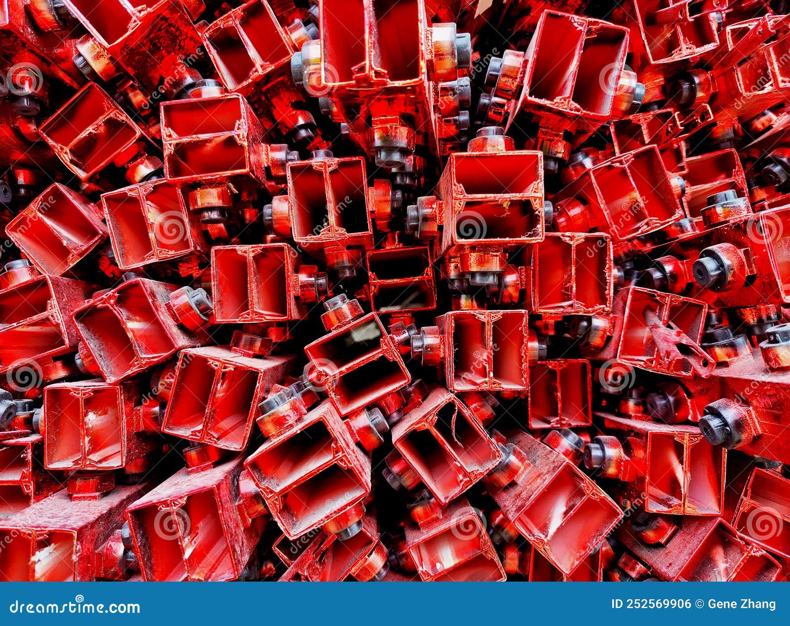 Beautiful Patterns of Red Cube Parts Piling Up, Pattern Background ...
