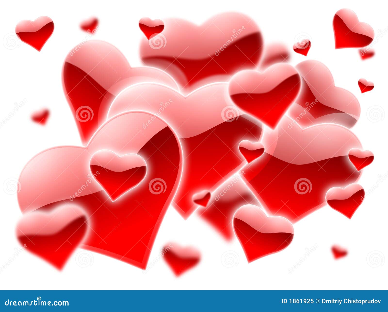 A lot of red hearts stock illustration. Illustration of expressing ...