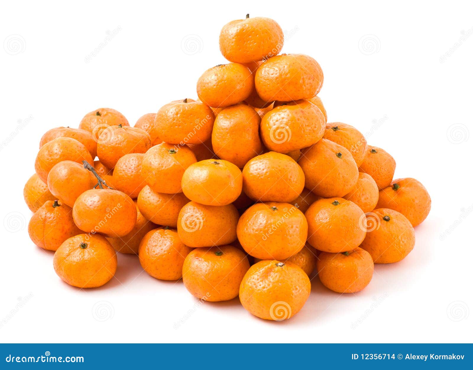 Ripe Mandarin Fruits And One Peeled Open Royalty-Free Stock Image ...