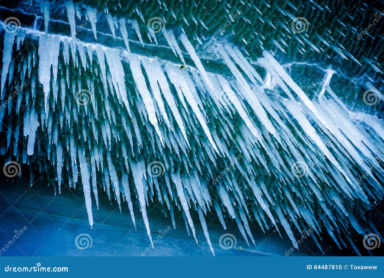 Lot of Sharp and Long Icicles Stock Photo - Image of water, beauty ...