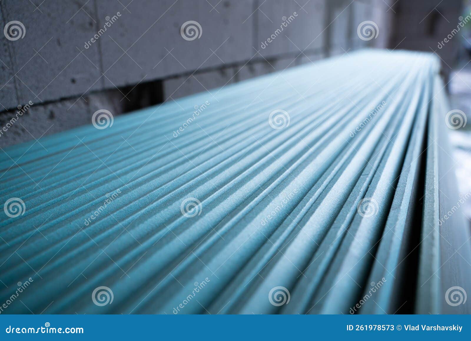 A Lot of Sheets of Moisture-resistant Drywall Close-up at a ...