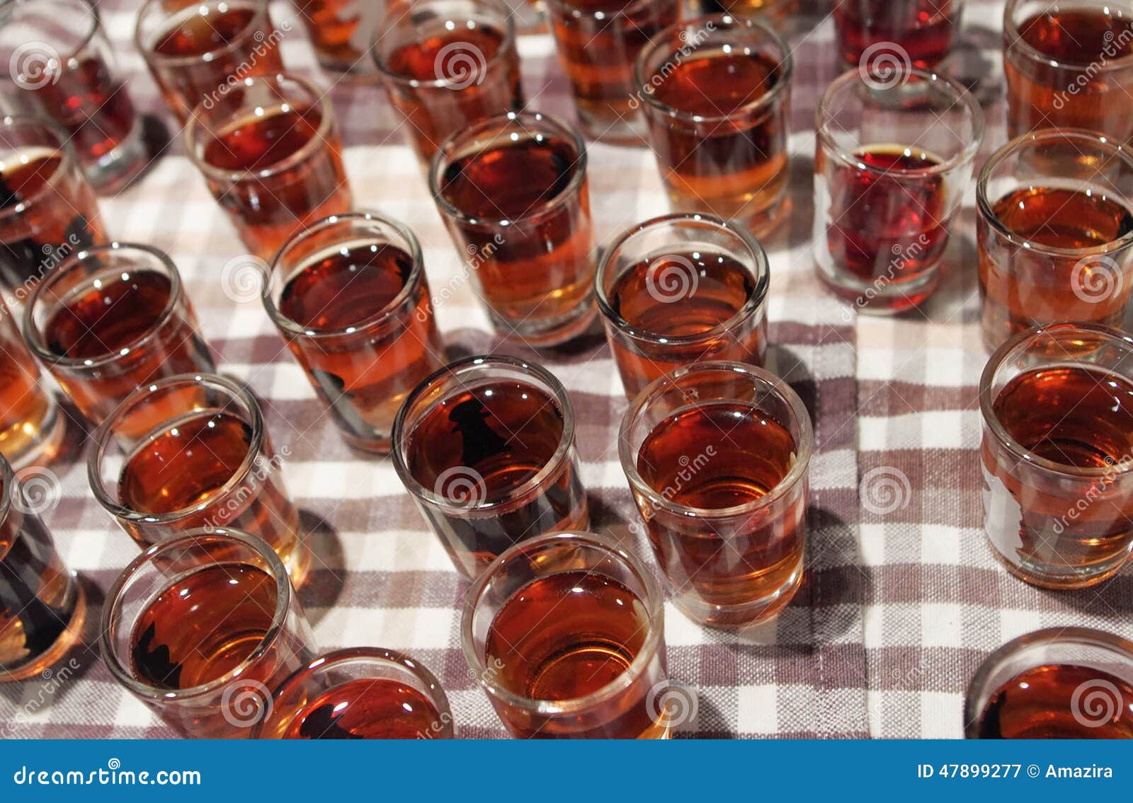 A Lot Of Shots Filled With Alcohol Stock Image - Image: 47899277