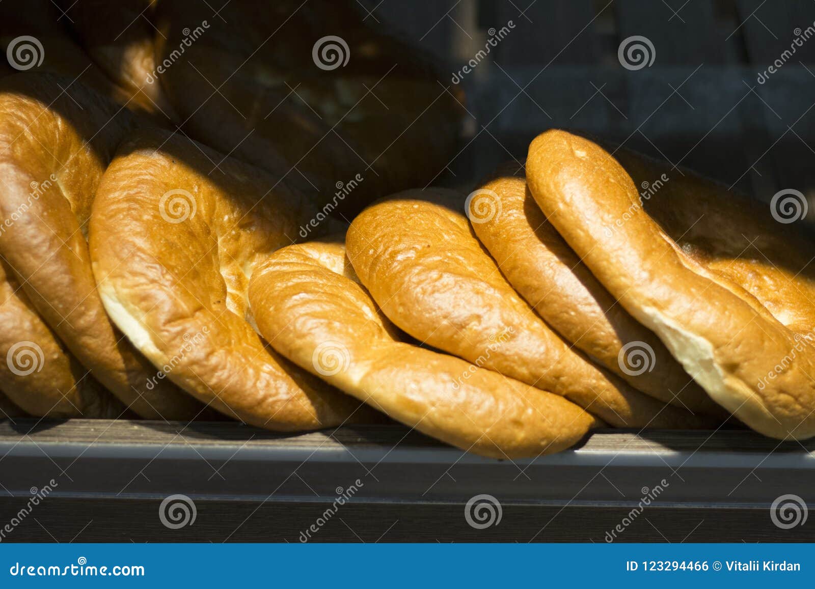 Bread in the store stock photo. Image of manufacturing - 123294466