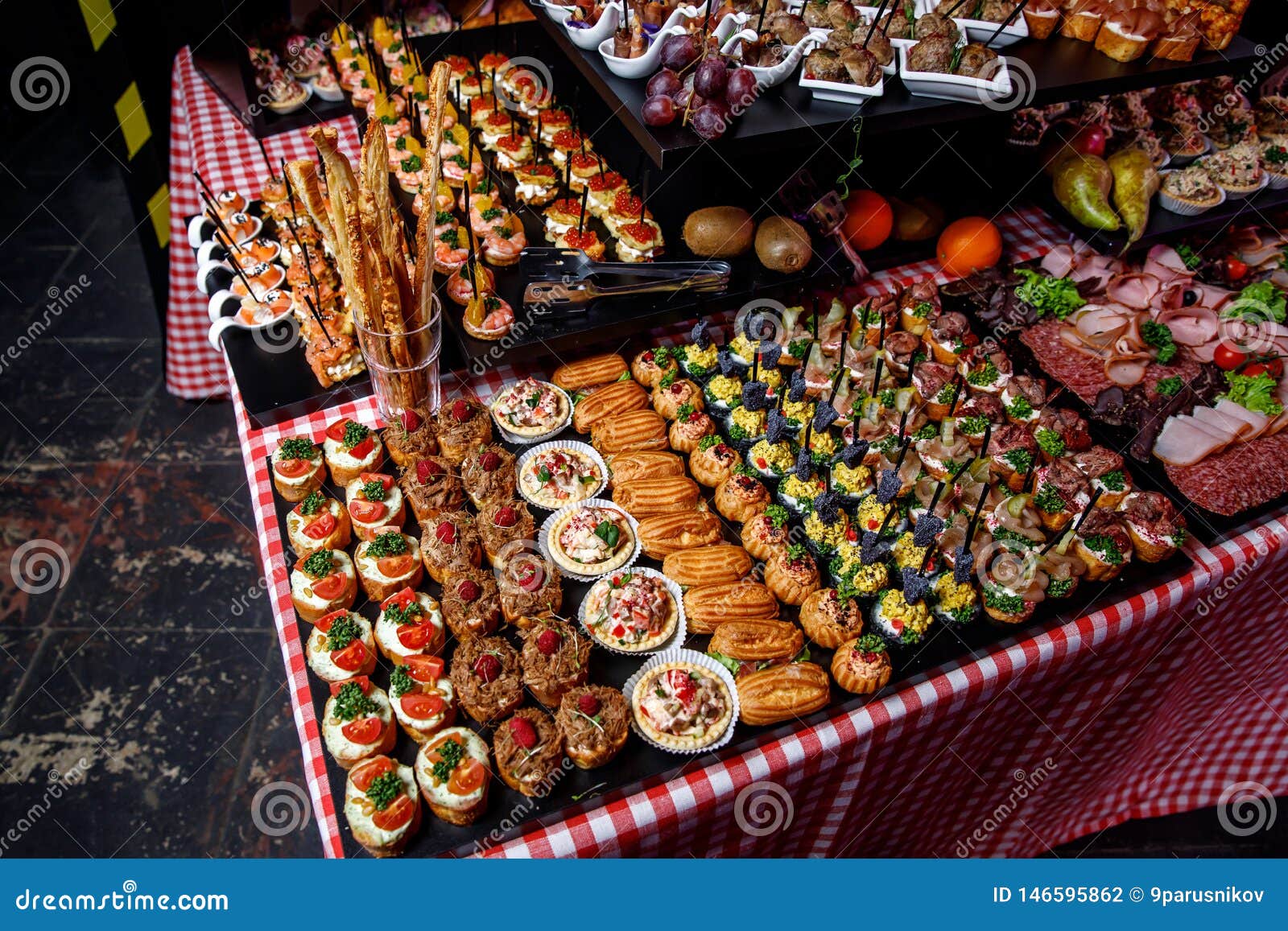 A Lot of Snacks on Event Catering Stock Photo - Image of event, holiday ...